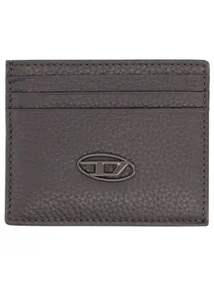 DIESEL Card Holder With Logo - Brown