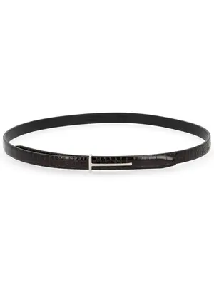 TOM FORD Thin Leather Belt - Brown