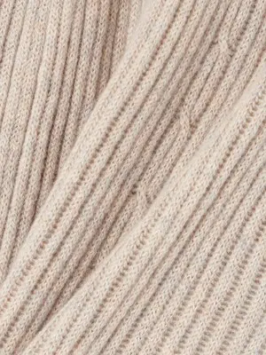 Loro Piana Plane Tree Ribbed Cashmere-blend Tapered Pants