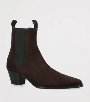 TOTEME Suede City Ankle Boots