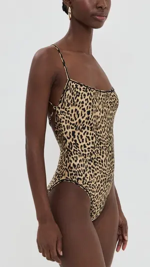 Good American Reversible Lace-up One-piece Swimsuit