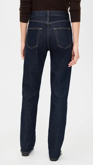 FRAME The Vertical Straight Leg Jeans - Rinse