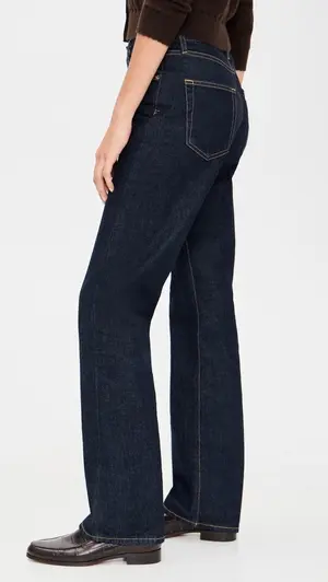 FRAME The Vertical Straight Leg Jeans - Rinse