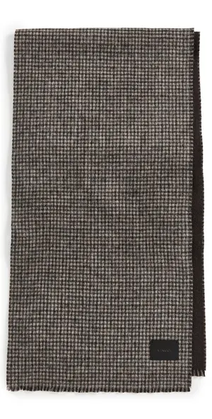 VINCE Double Face Houndstooth Scarf