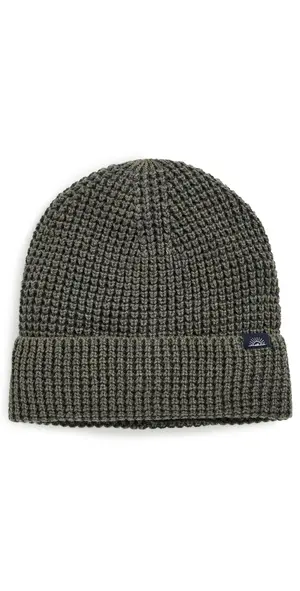 Faherty Brand Plaited Waffle Beanie - Forest
