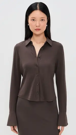 Good American Matte Jersey Long Sleeve Top