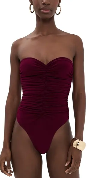 Norma Kamali Slinky Marissa One-piece - Plum