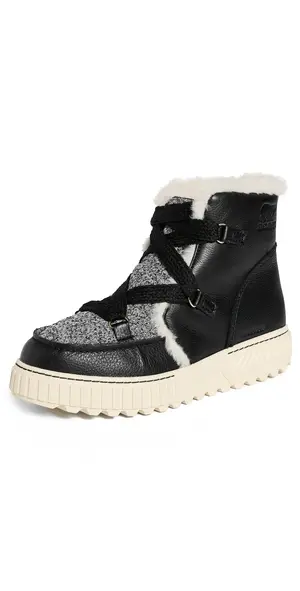 Sorel Ona Ave Alpine Boots - Black/chalk