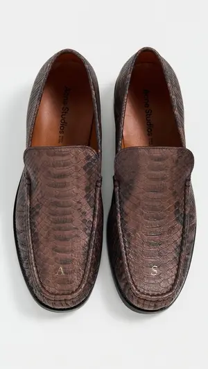 Acne Studios Light Hiss Embossed Loafers