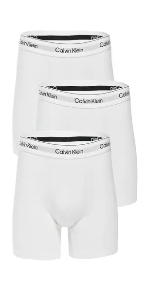 Calvin Klein Icon Cotton Stretch Boxer Briefs 3 Pack - White