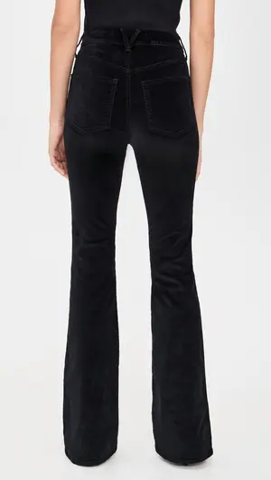 Veronica Beard Beverly Velvet Skinny Flare Jeans