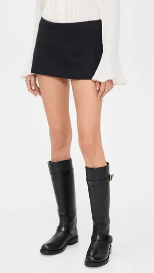 Free People Mini Linen Blend Skirt