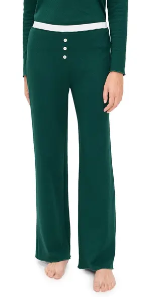 Morgan Lane Ellie Pants - Evergreen Pointelle