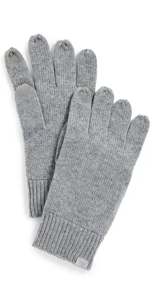 Faherty Brand Knitted Gloves - Charcoal Heather