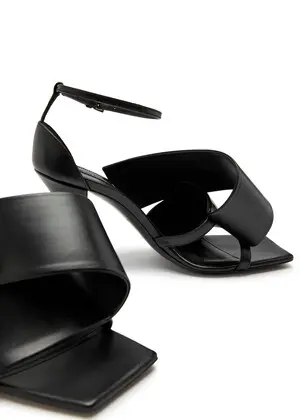 Givenchy Twisted Leather Sandals