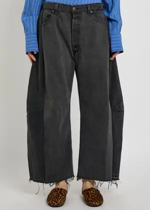 B Sides Lasso Relaxed Barrel-leg Jeans