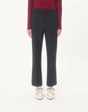 Valentino Garavani Wool Trousers With Turn-ups