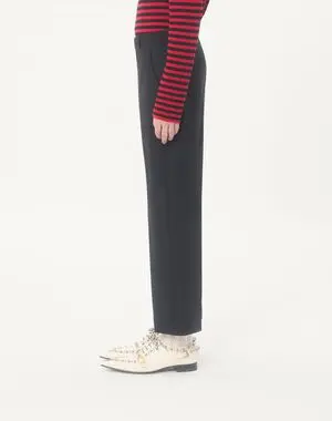 Valentino Garavani Wool Trousers With Turn-ups