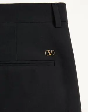 Valentino Garavani Wool Trousers With Turn-ups