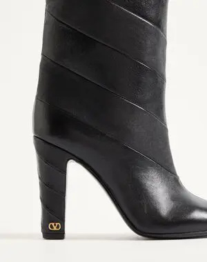 Valentino Garavani Rayons Nappa Boot With Chevron Pattern