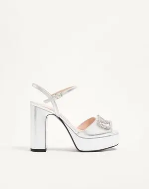 Women's Silver Platform Shoes