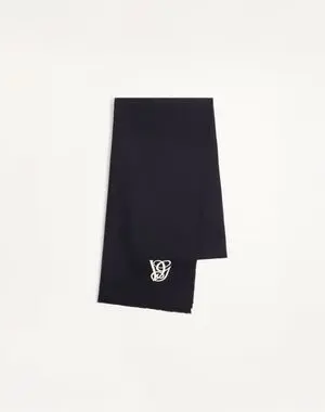 Valentino Garavani Vgol Scarf With - Navy