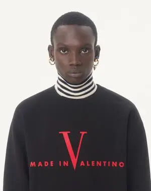 Valentino Garavani Crewneck Sweatshirt With Printed Logo