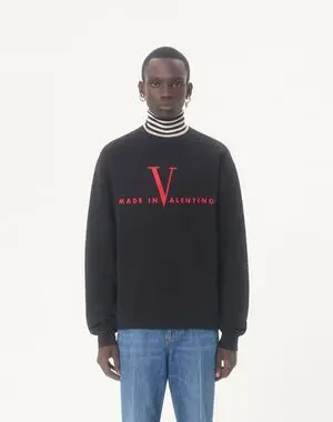 Valentino Garavani Crewneck Sweatshirt With Printed Logo