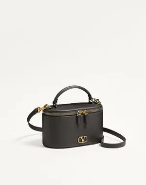 Valentino Garavani Vlogo Signature Mini Vanity Bag - Black