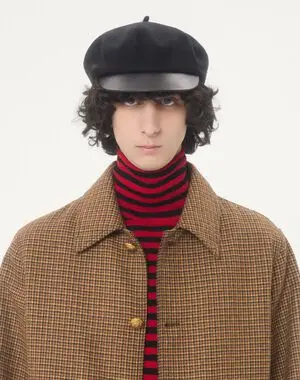 Valentino Garavani Striped High Neck Wool Jumper With Vlogo - Red/black