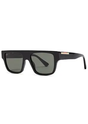 Gucci Flattop Square-frame Sunglasses