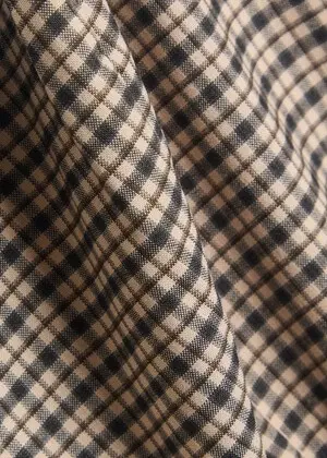 REFORMATION Genevieve Plaid Woven Top