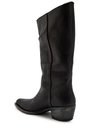 Khaite Clive 35 Leather Mid-calf Boots - Black