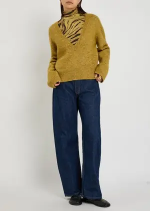 B Sides Slim Lasso Barrel-leg Jeans