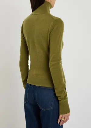 REFORMATION Jett Cashmere Top - Green