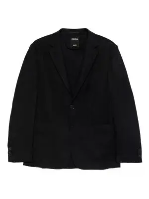 Zegna Single-breasted Blazer - Black