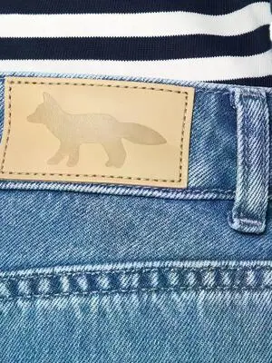 Maison Kitsuné Fox Patch Cotton Jeans