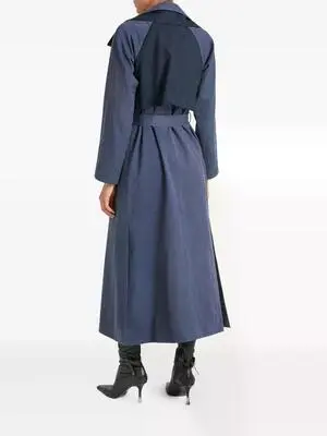 TEMPERLEY LONDON Victory Double-breasted Trench Coat - Blue