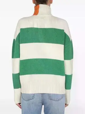 RIGHT FOR Striped Turtleneck Sweater
