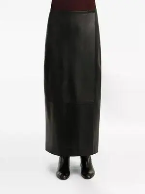 Khaite Paneled Wrap Midi Skirt