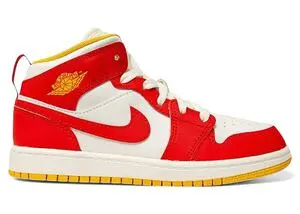 JORDAN Jordan 1 Mid BP Sneakers Speed Red/white/gold
