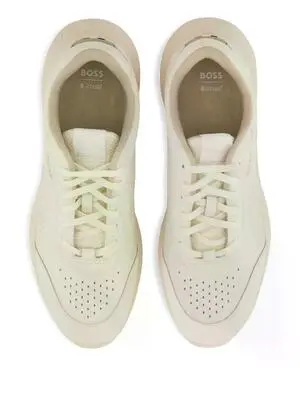 BOSS Perforated Leather Sneakers