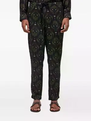 OSKLEN Botanical Print Drawstring Trousers