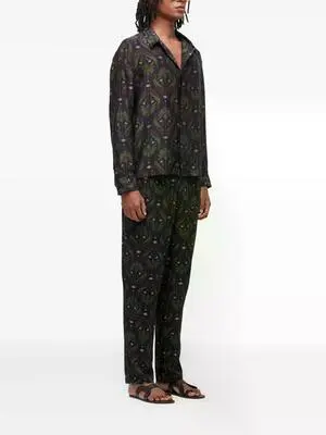 OSKLEN Botanical Print Drawstring Trousers