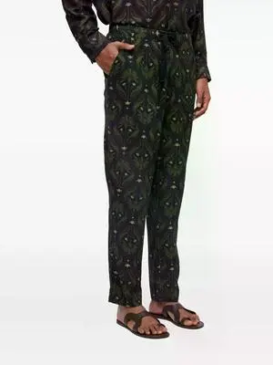 OSKLEN Botanical Print Drawstring Trousers