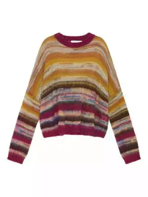 Malìparmi Striped Mohair-blend Sweater