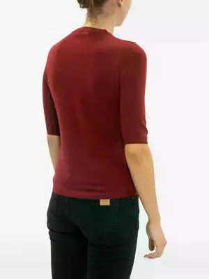 LA ROSE Three-quarter-sleeve Cashmere Sweater