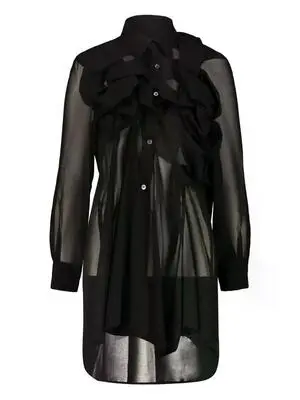 Comme Des Garçons Ruffled Woven Shirt