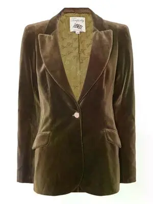 TEMPERLEY LONDON Velvet Single-button Jacket