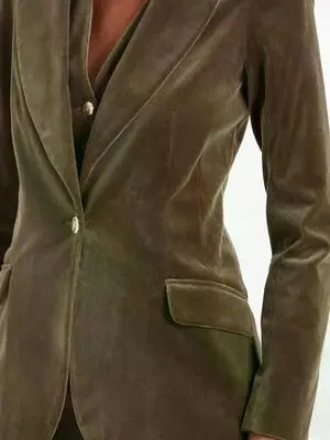TEMPERLEY LONDON Velvet Single-button Jacket